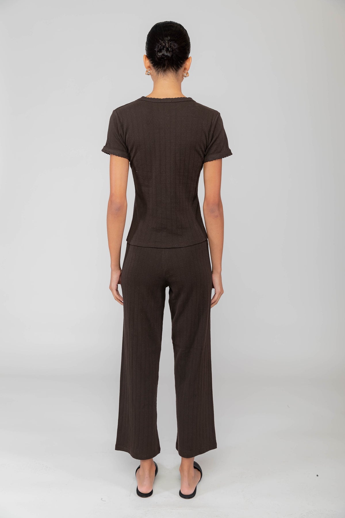 Pointelle Slim Fit Tee – LESET
