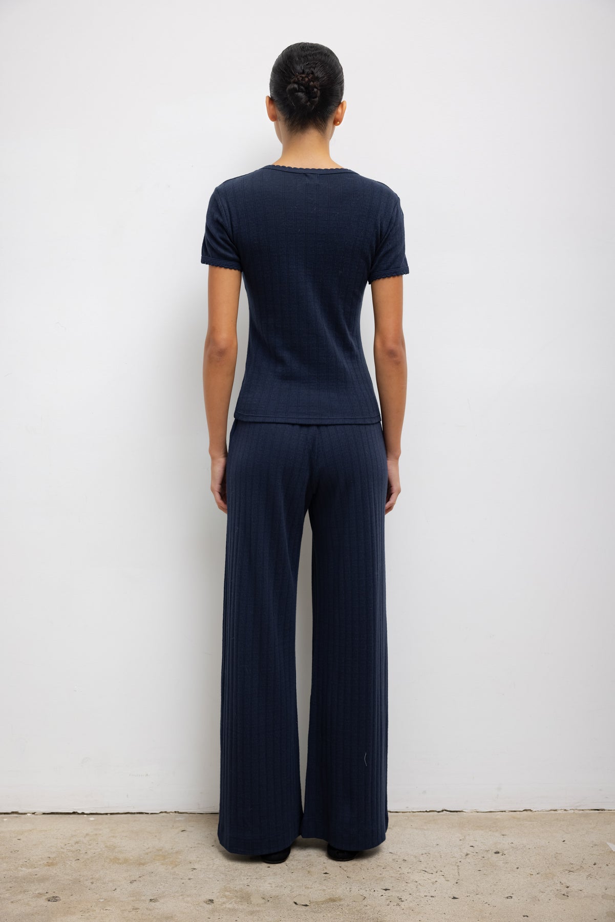 Pointelle Slim Fit Tee – LESET