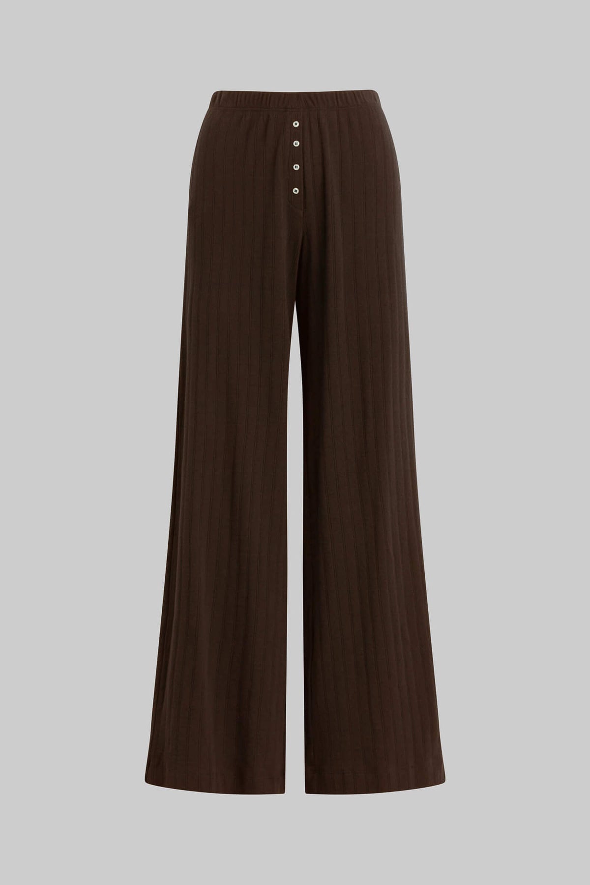 LESET Pointelle Boxer Pant in Choco in Cotton