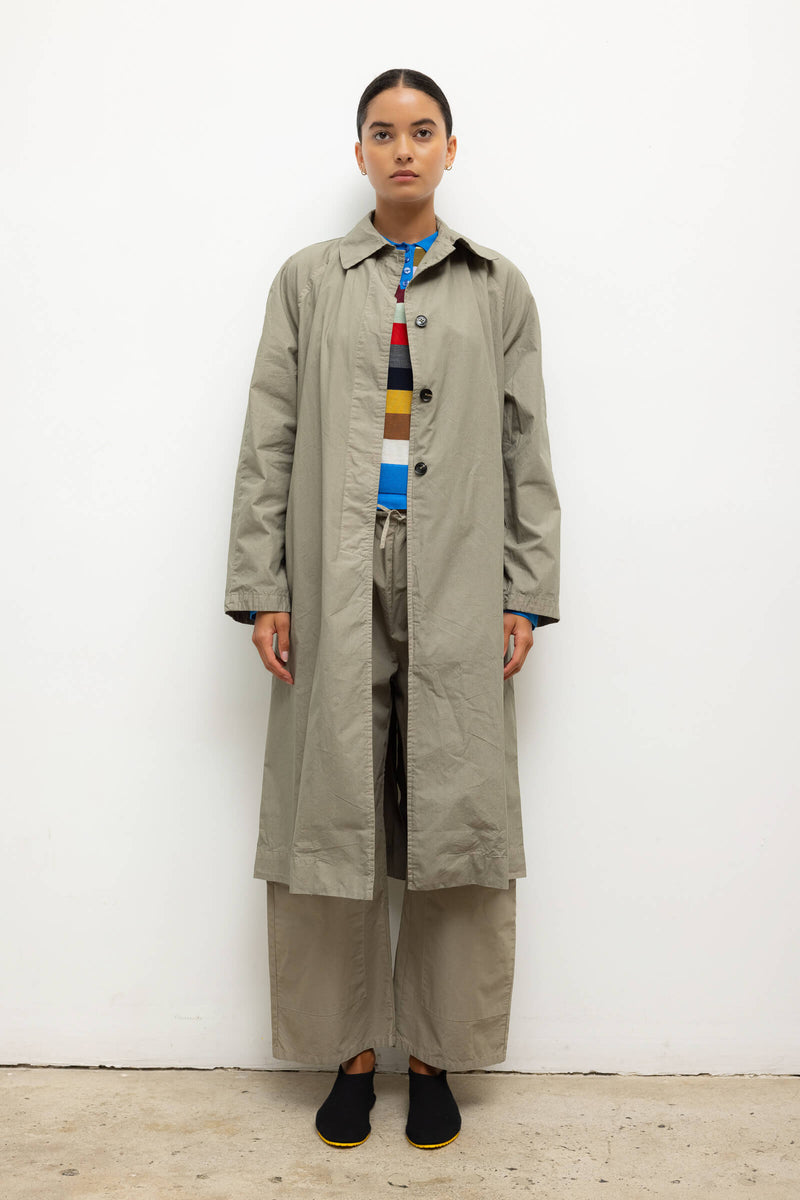 LESET Kyoto Car Coat in Cypress in Cotton