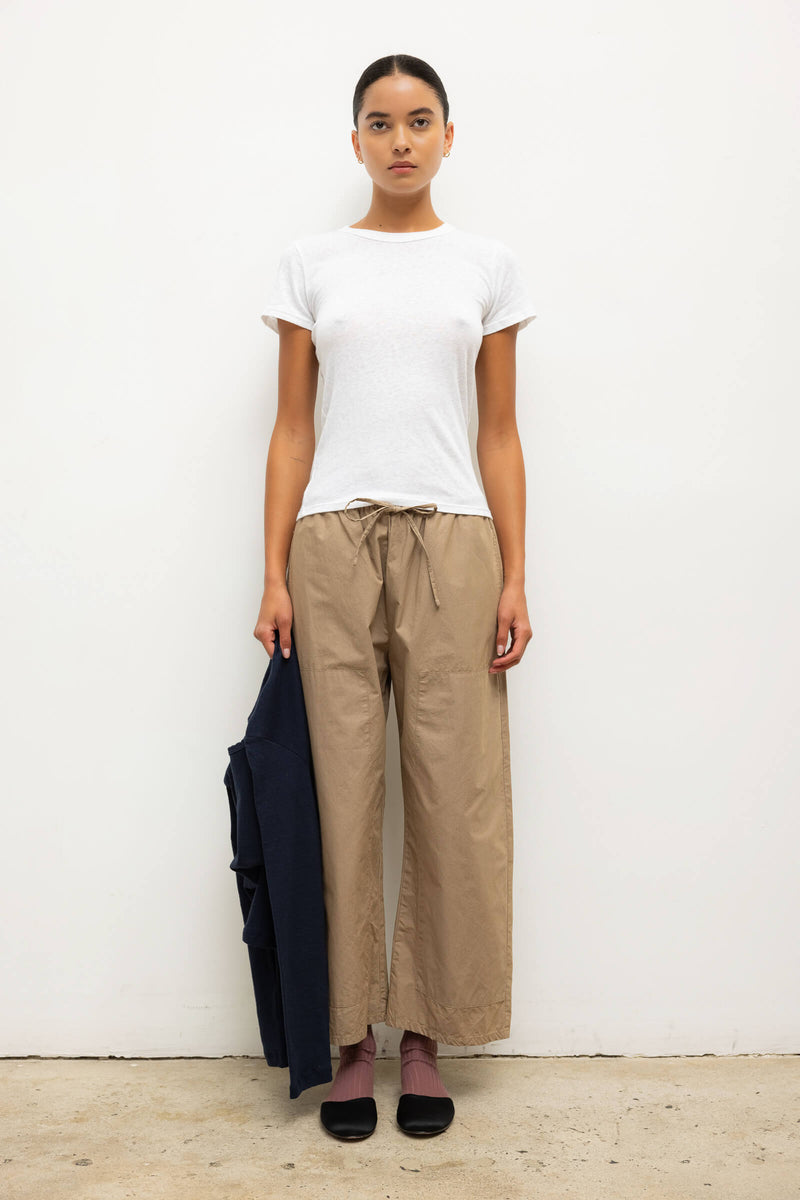 LESET Laura Slim Fit Tee in White in Cotton