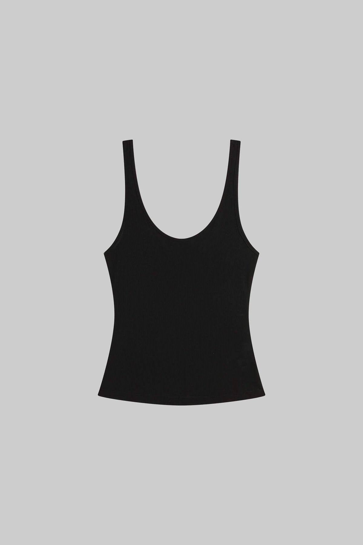 LESET Rozzi Scoop Neck Tank in Black in Viscose