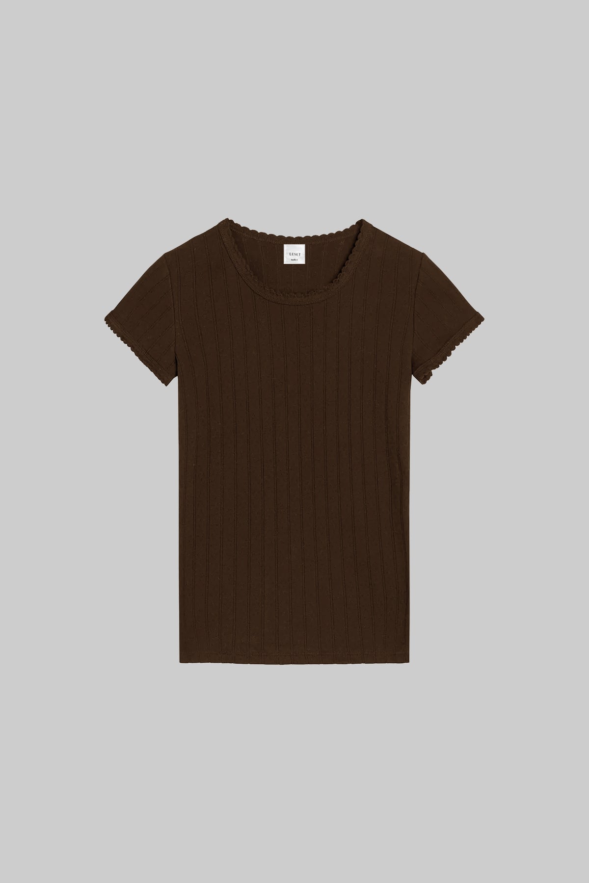 Pointelle Slim Fit Tee – LESET
